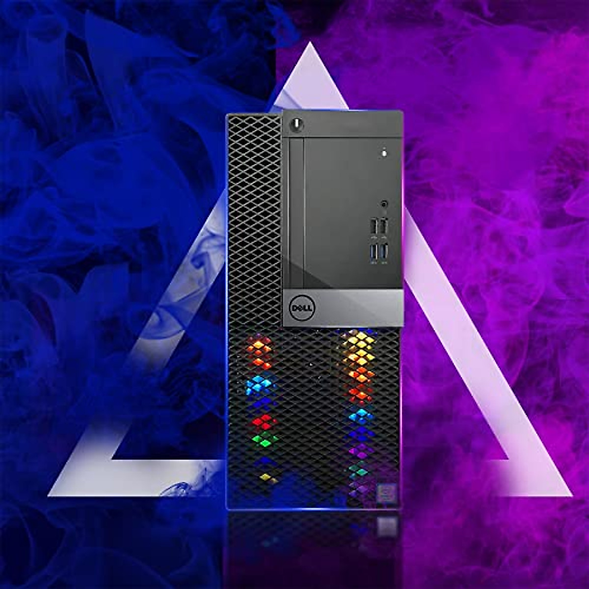 Dell Gaming PC Desktop Computer - Intel Quad I5 up to 3.6GHz, GeForce GTX 1660 Ti 6G, 32GB DDR4 Memory, 128G SSD + 3TB, RGB Keyboard & Mouse, WiFi & Bluetooth 5.0, Win 10 Pro (Renewed)