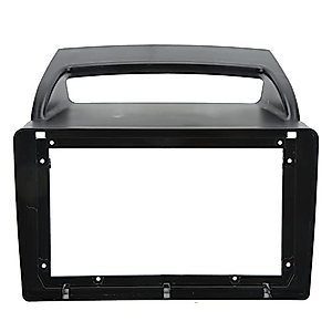 Qiilu Car Stereo Dash Radio Fascia Kit, 9in Car Stereo Radio Fascia Seamless Fit Replacement for KIA Carnival VQ 2006‑2016