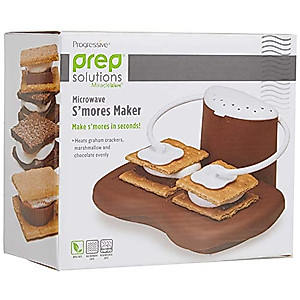 Progressive Prep Solutions Microwave S'mores Maker, Brown/White