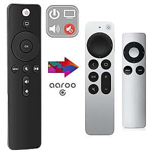 aarooGo Remote [w/TV Home Volume/Mute] Replaced for APL TV Player A1294 A1218/MA711 A1378/MC572 A1427/MD199 A1625/MGY52/MLNC2 A1842/MQD22/MP7P2