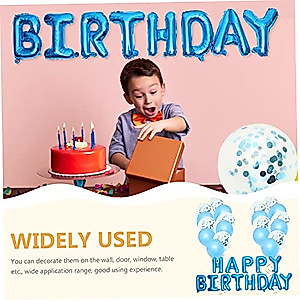 ERINGOGO 4 Sets birthday balloon set gender reveal balloon rose gold birthday decorations backdrop girls suit sequin trim alphabet balloons party decorations for women balloon kit emulsion