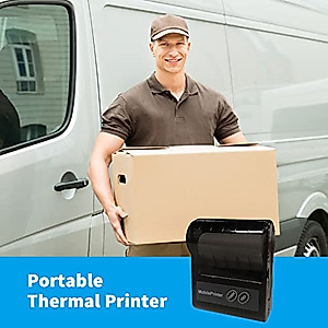 Dioche Receipt Printer, Mobile Thermal Printer, Compatible with Smart Phone, Computer Systems for Restaurant Sales Retail