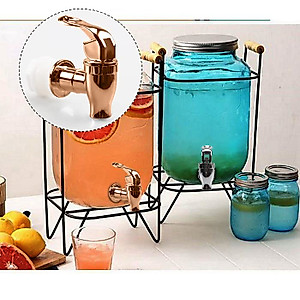 GWENBHMTOOL Beverage Dispenser Replacement Spigot for Jug Glass Jar Drink Dispenser Faucet Reusable Water Dispenser Spigot 4 Pack