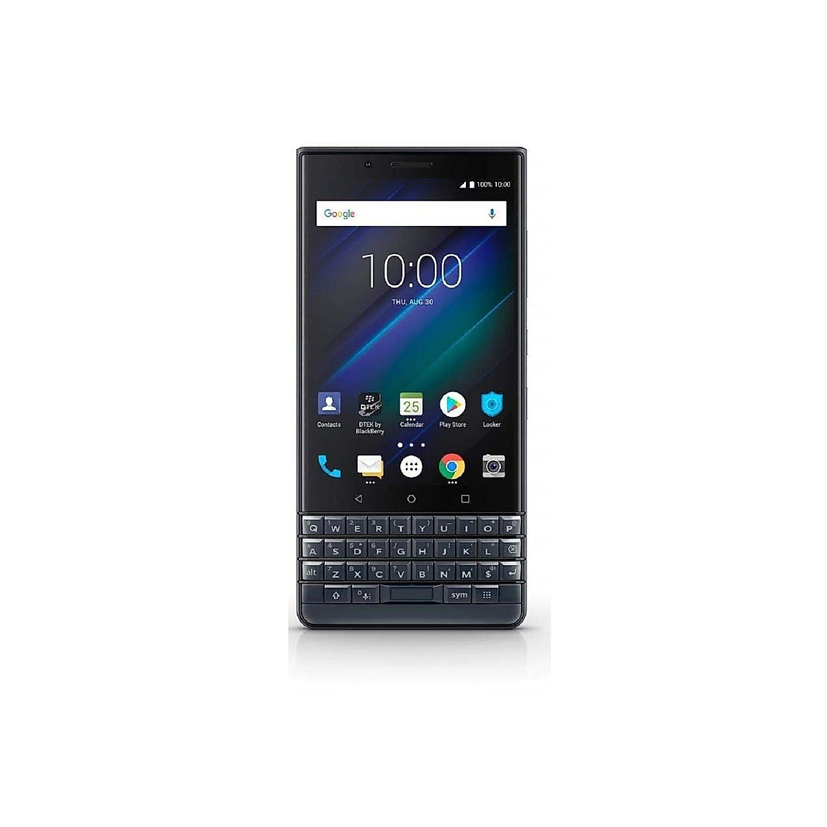 BlackBerry KEY2 LE (Lite) Dual-SIM (64GB, BBE100-4, QWERTY Keypad) (GSM Only, No CDMA) Factory Unlocked 4G Smartphone (Slate/Space Blue) - International Version (Renewed)