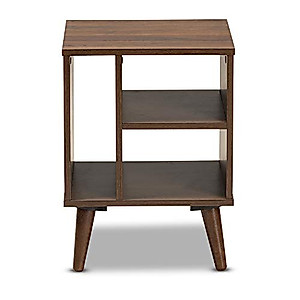 Baxton Studio End Tables, One Size, Walnut