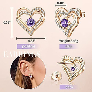 FOHEEL Birthday Gifts for Women Valentines Day Gifts Regalo de Cumpleaños Preserved Rose Love Box Regalos para Mujer Eternal Weetest Birthday Surprise Sweetest Day Gifts Jewelry Necklace Earring