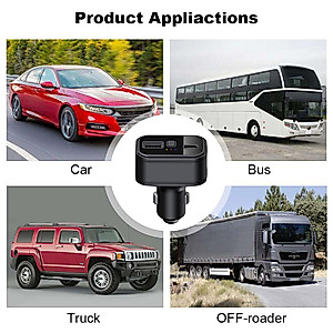 TKSTAR Car GPS Tracker Device - Hidden GPS Tracker for Vehicles, GPS Locator with USB & Type-C Charging Port, Hidden Tracking Devices Compatible with 9-32V - TK818