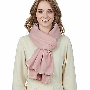 RUI VTRON Pink Scarfs for Women Pashmina Shawls and Wraps for Evening Dresses Fall Winter Scarves