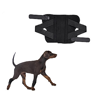 (S/M) Dog Front and Rear Leg Brace, Pair of Dog Leg Brace with Metal Strips, Canine Front Leg Hock Wrap Sleeve for Carpal Support, Protects Wounds Brace Heals and Prevents Injuries and Sprains