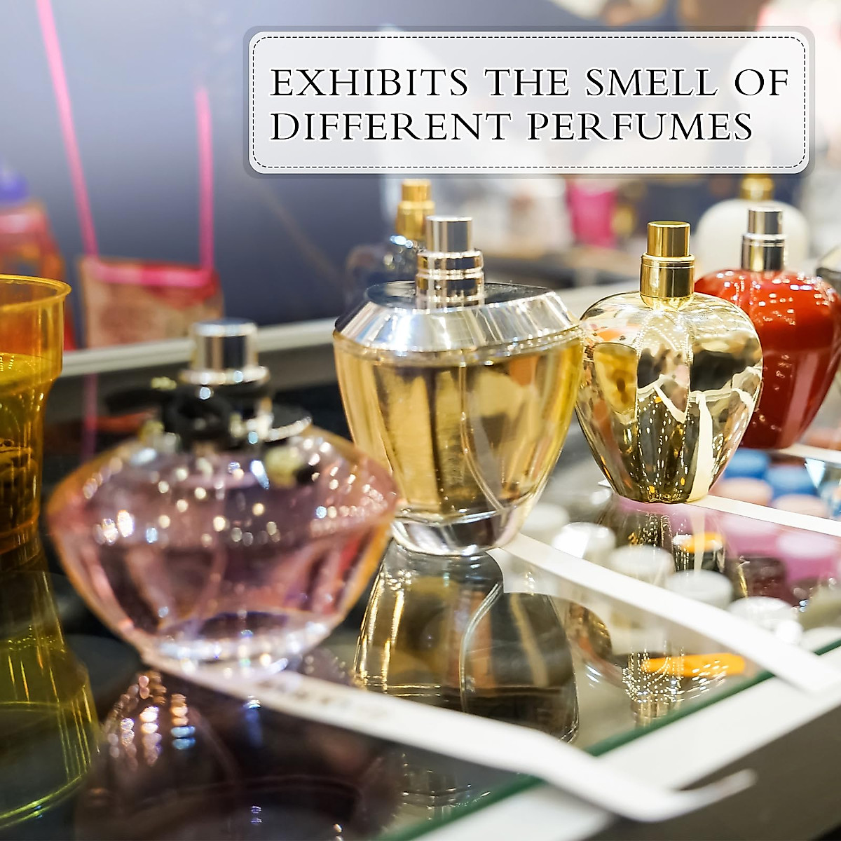 Geyoga 2000 Pcs Perfume Test Strips Fragrance Test Strips Disposable Perfume Blotter Strips Perfume Tester Strips White Essential Oils Paper Test Card for Diffuser Aromatherapy Testing Scents