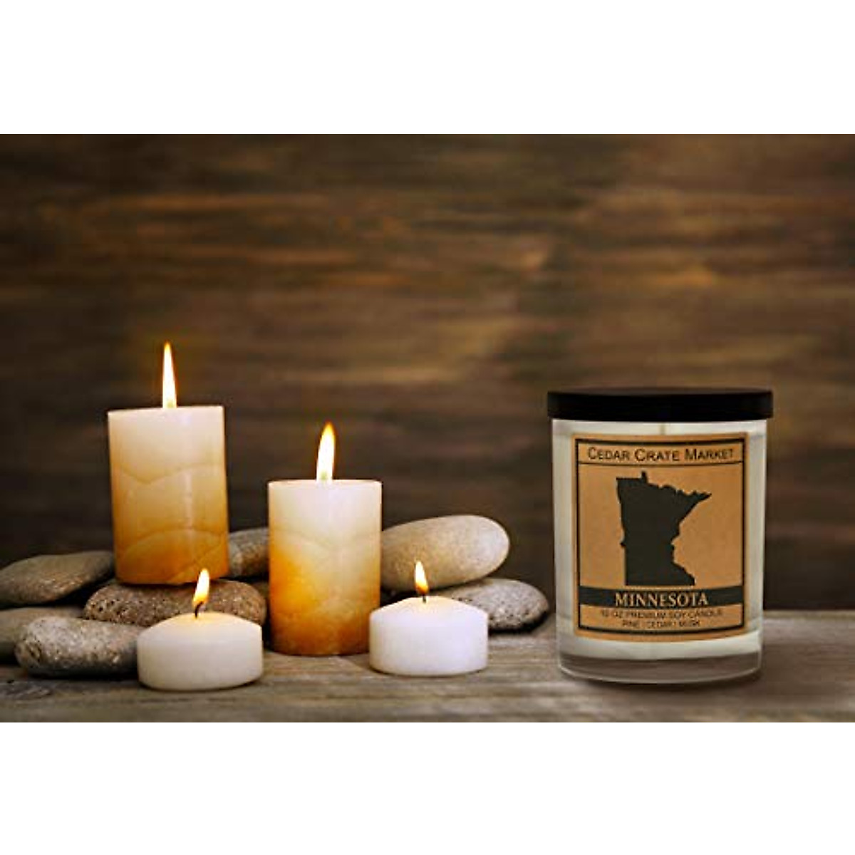 Minnesota State Candle Gift, Show Your Home State Pride and Your Love for Your Hometown, Wherever You May be, Our State Candle Will Remind You of Home, House Warming Gifts for New Home, Made in USA 