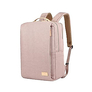 Nordace - Smart Backpack Siena 19L-volt laptop compartment USB connection water-resistant weight: 0.88 kg luggage strap security pocket water bottle slim design, pink