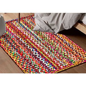 Savi Home Rugs Washable 4x6,Chindi Rug 4x6 ft,Rag Rug,Chindi Rag Rug,Chindi Rug,Kitchen Rug,Chindi Rug,Braided Area Rug,Area Rug 4x6,Rugs 4x6,Chindi Rug,Braided Chindi Rug 4x6 feet (48x72) Multi