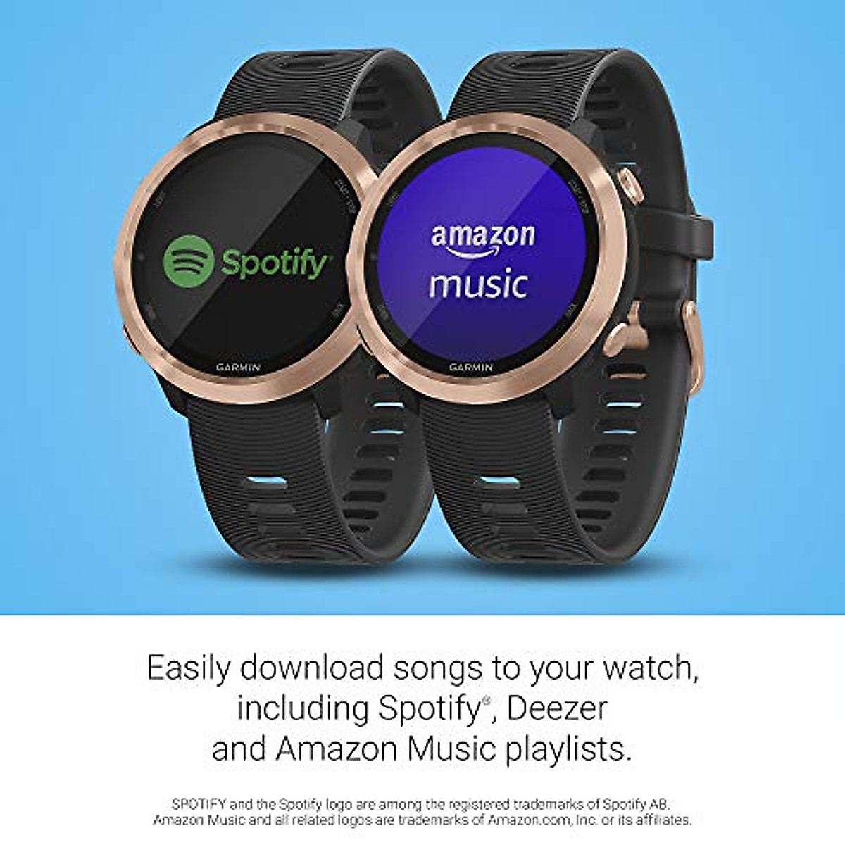 Garmin Forerunner 645 Music, GPS Running Watch With Garmin Pay Contactless Payments, Wrist-Based Heart Rate And Music, Rose Gold