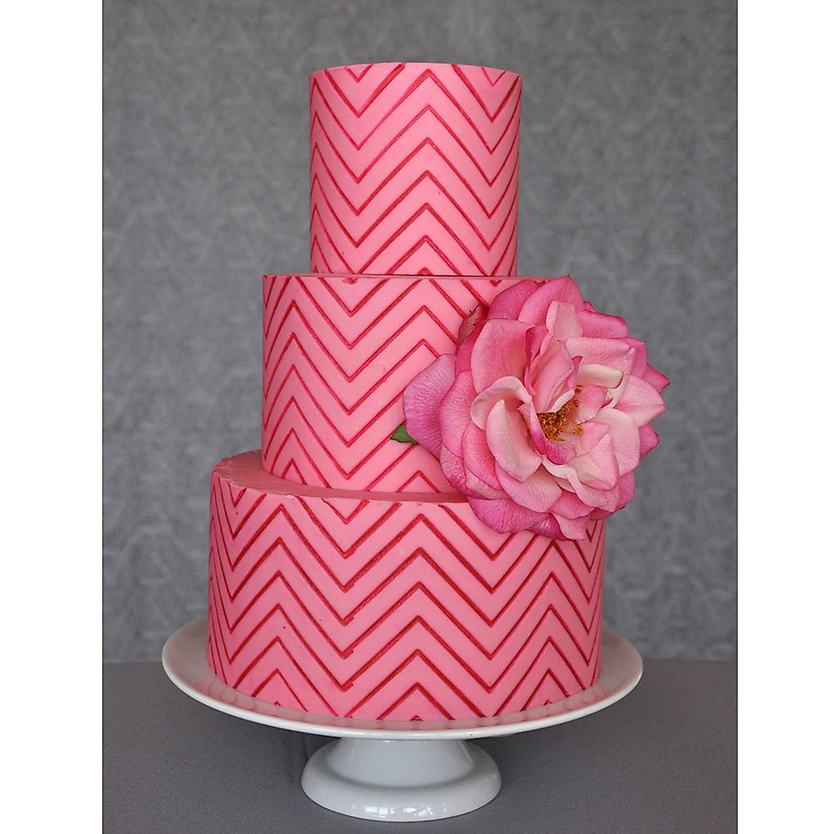 Sweet Elite Tools Chevron Texture Sheets - Set of Three Chevron Impression Mats By Lauren Kitchens