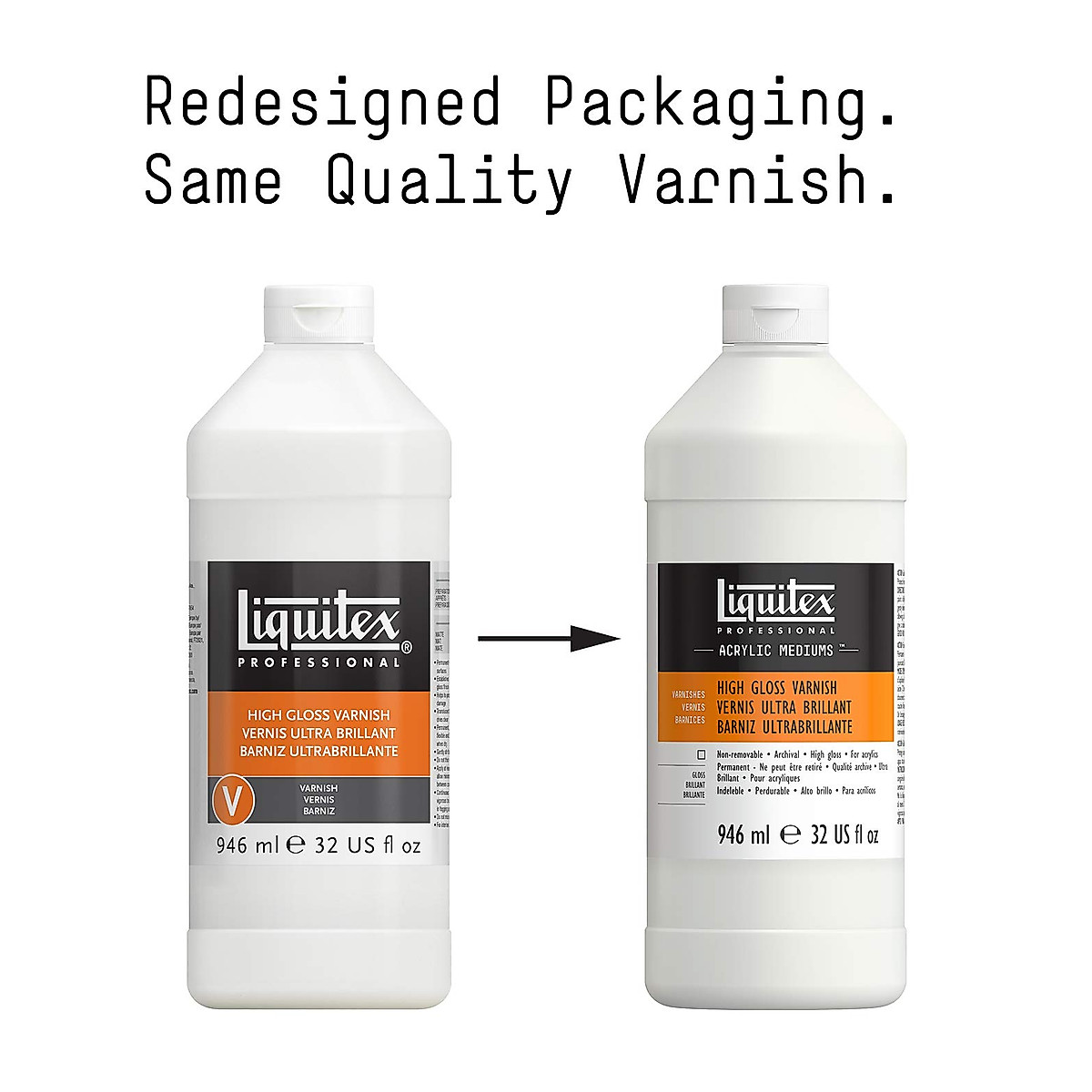 Liquitex Professional High Gloss Varnish, 946ml (32-oz)