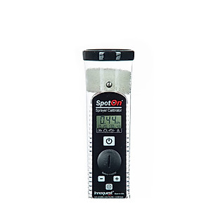 SpotOn SC-2 Sprayer Calibrator - Digital Nozzle Flow Meter for Precise Chemical Application - Pesticide & Fertilizer Rate Calculator - Quickly Check Flow Rate of Sprayer Nozzles