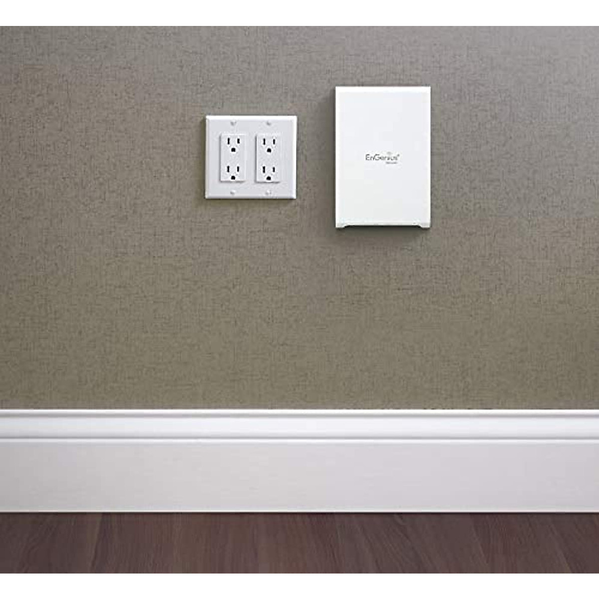 EnGenius Technologies EWS550AP Wi-Fi 5 AC1300 2x2 Dual-Band Managed Wall Plate Access Point, MU-MIMO, PoE Powered 802.3af/at, High Powered 21dBm, (3) GigE Ports to Connect Additional Devices