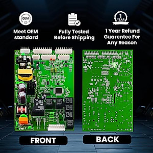 WIRELEL WR55X10942 Refrigerator Main Control Board Compatible for GE Replaces Part Numbers AP4436216, PS12069099 AP6048447 WR49X10060 Motherboard - 1 Year Warranty