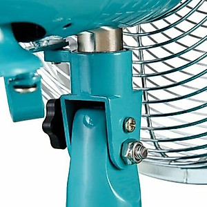8'' Tabletop All Metal Retro Antique Style Fan Adjustable & Oscillating 3 Speeds Better Homes & Gardens, Aqua