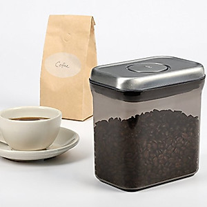 OXO Good Grips Airtight Coffee POP Container (1.5 Qt),Silver/Grey