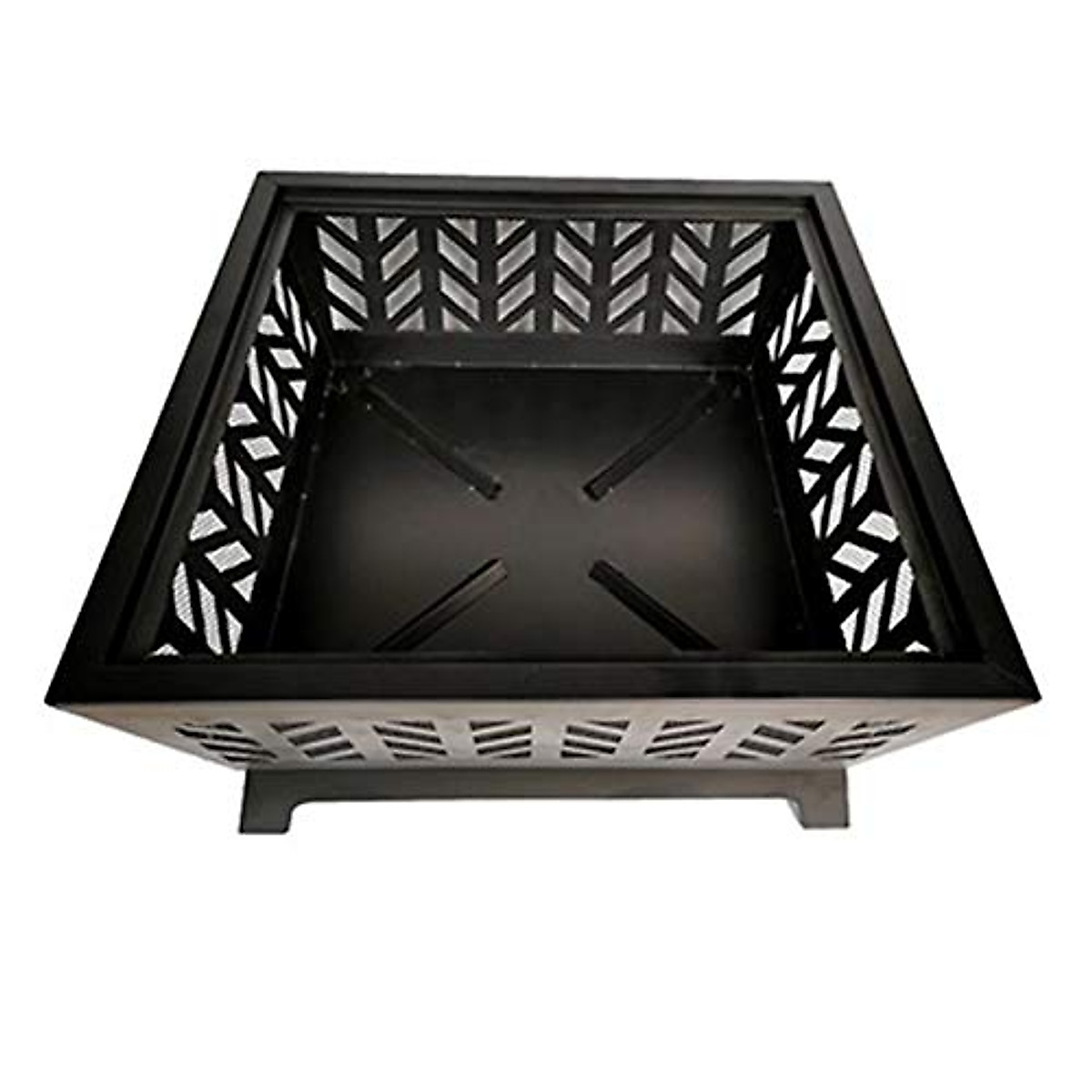 ZRSL Party Use Fire Pits, Stainless Steel Charcoal Grill, Fire Pits for Garden Chrome-Plated Iron Stove, Outdoor Fire Pits are Suitable for Garden Outdoor Gatherings. Seiko Build (Color : Black)