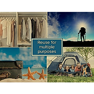 Quantity Space Saver Storage Dual Double Zipper Extra Tight Seal Bags for Travel, Suitcase, Moving, and Household use in size 53"x40" / 130cm x 100cm