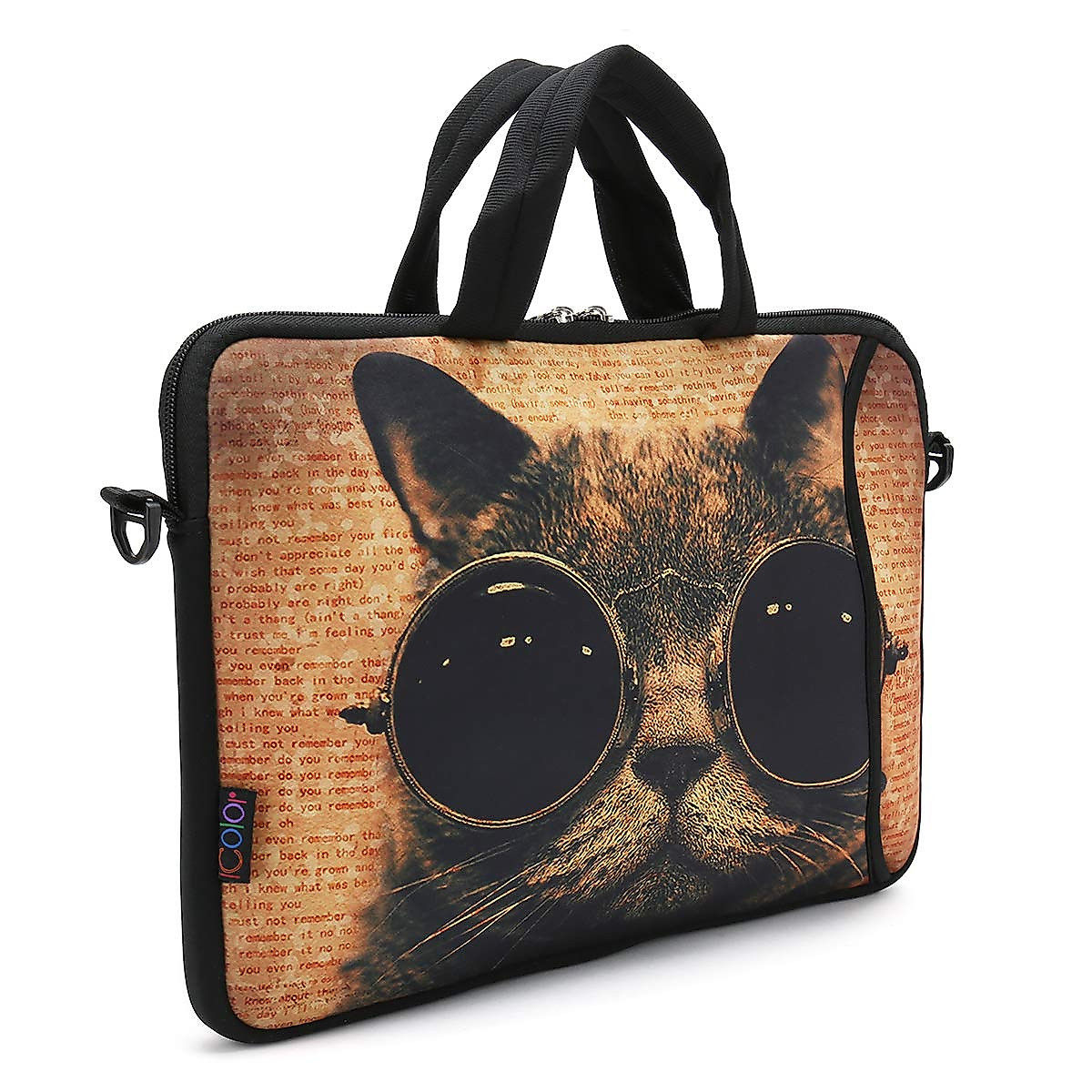 icolor 13" Laptop Shoulder Bag Holder Sleeve Cover 11.6" 12.5" 13.3" Tablet Handle Carrying Messenger Briefcase