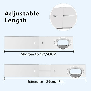 GOZFLVT Portable Air Conditioner Window Vent Kit,Sliding Window Vent Air Conditioner Suitable for Air Conditioner Hose with 5.1 Inches/13cm