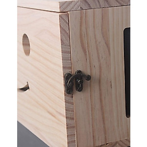 Wireless Router Storage Shelf Solid Wood Network Set-top Box White Wall Mounted Router Storage Box TV Lower Row Socket Occlusion Box Wireless WiFi Router Shelf, No Punching (Size : Length 65cm)