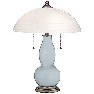 Color + Plus Take Five Gourd-Shaped Table Lamp with Alabaster Shade