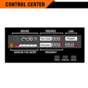 GENMAX Portable Inverter Generator, 3500W Super Quiet Gas or Propane Powered Engine with Parallel Capability, Remote/Electric Start, Ideal for Camping Travel Outdoor.EPA Compliant (GM3500iAED)