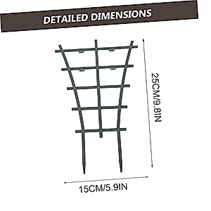 FUNOMOCYA 12pcs Garden Climbing Frame Plant Pots Outdoor Plastic Display Stands Plastic Flower Pots Green Plants Greenery Stems Rose Trellis Plant Climbing Rack Plant Stake Support Indoor