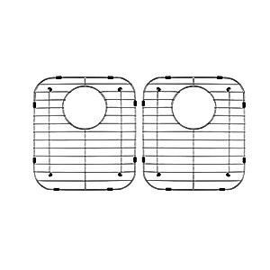 Sink Protector Grid 2 Pack 12 x 11.73 inc, 304 Stainless Steel Sink Grate with Draining Hole, Kitchen Sink Rack for Bottom of Sink