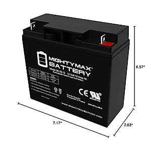 Mighty Max Battery 12V 18AH SLA Battery Replacement for Toyo 6FM14, 6FMH18