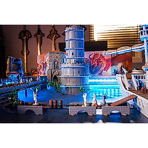 Regent Castle Set - Mini Dungeon Castle Terrain for RPGs, Dungeons & Dragons (DND), Pathfinder, War Gaming, and More! by DCD (316+pcs, 14sqft, 48areas)