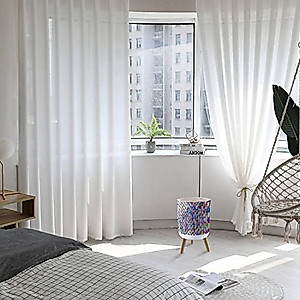 IBPNKFAZ89 Small Trash Can with Lid Round Purple Glass Garbage Bin Wood Waste Bin Press Cover Round Wastebasket for Bathroom Bedroom Kitchen 7L/1.8 Gallon