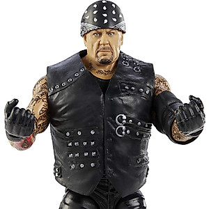 WWE Undertaker Top Picks Elite Collection Action Figure with Boneyard Match Accessories, 6-inch Posable Collectible Gift for WWE Fans Ages 8 Years Old & Up