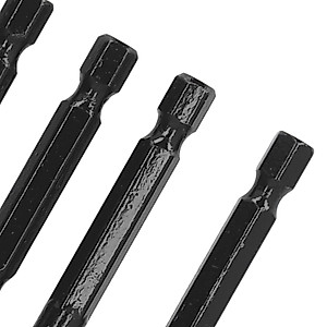 8Pcs Masonry Drill Bit Cemented Hex Drill Bit Drill Bit Carbide 6.35mm Hex Shank Black Set Kit for Tile Concrete