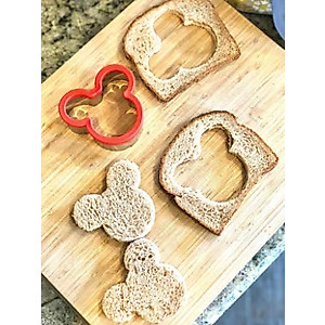 Stainless Steel Mickey Mouse Cookie Cutter/Kids Sturdy Cutters for Cookies, Sandwiches, Biscuit