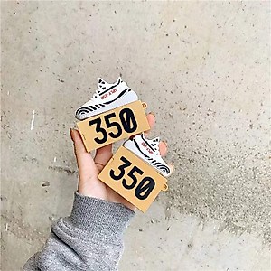 for Air pod 3 3rd Generation Case, Cute 3D Lovely Unique Cartoon for Air pod 3 Silicone Cover Fun Funny Cool Design Fashion Cases for Boys Girls Kids Teen for Air pod 3 (2021) (35 White)