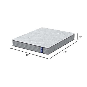California King Mattress in a Box Medium Firm Hybrid Cal King Mattress with Latex Memory Foam CertiPUR-US Certified (12 in, CA King)
