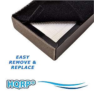 HQRP 4-Pack Carbon Filter compatible with GermGuardian FLT22CB4 Replacement for FLT4825, FLT4850PT True Hepa Filter B fits AC4000 Series