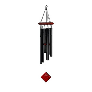 Woodstock Chimes Encore Collection, Chimes of Pluto, 27'' Black Wind Chimes for Outdoor, Patio, Home or Garden Décor (DCK27)