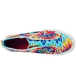 Blowfish Malibu Girls Play-k Sneaker, Rainbow Tie Dye, 2 Little Kid US