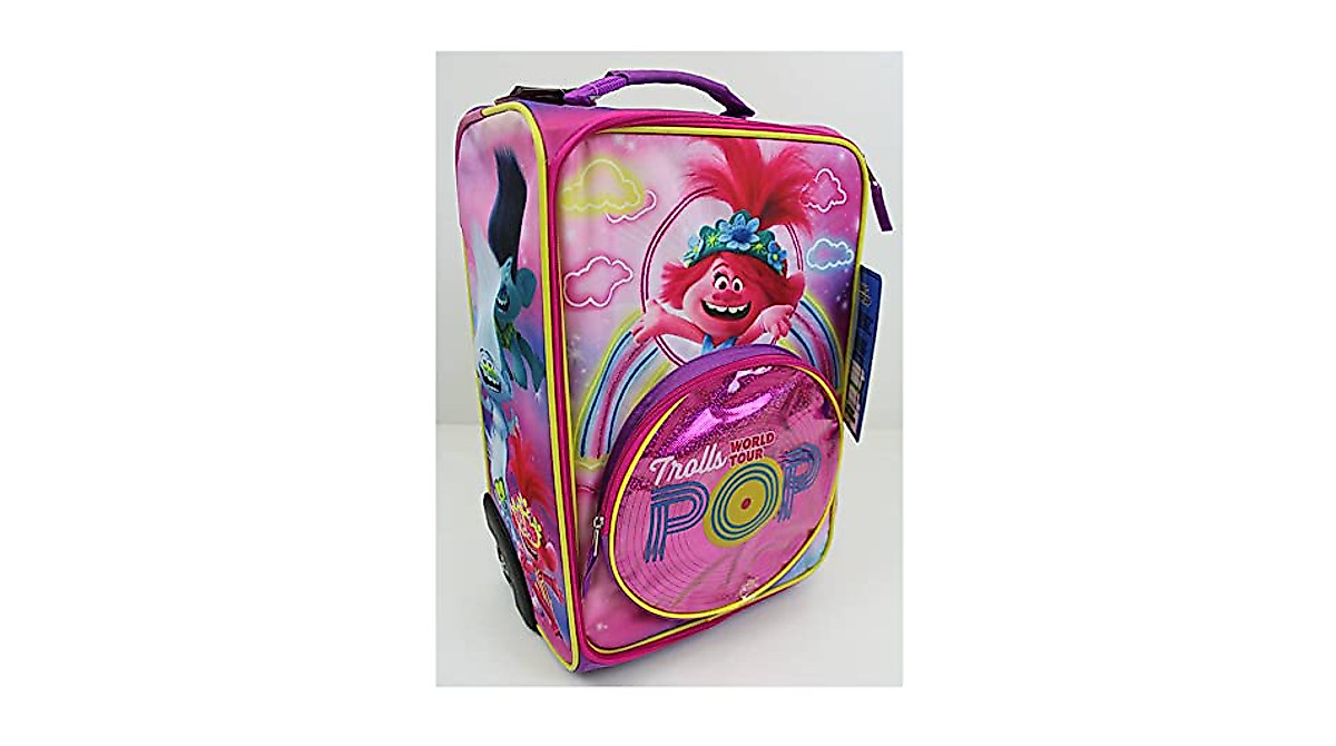 Trolls World Tour 18" Rolling Luggage - Fun & Colorful