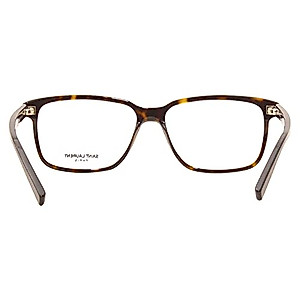 SAINT LAURENT SL-458 005 Eyeglasses Men's Havana/Silver Full Rim Square 58mm