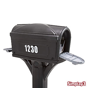 Simplay3 Dig-Free Easy Up Classic Mailbox (Black)