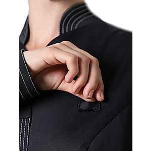 Medical Lab Coat For Women (Black) (8/M)