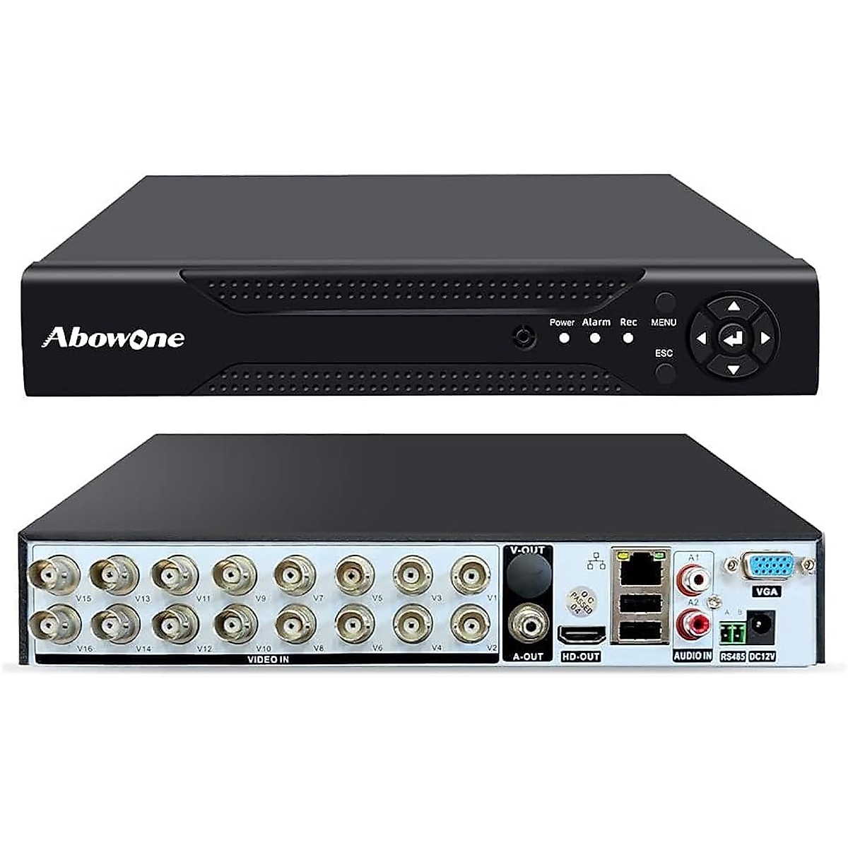 16 Channel 2MP 1080P DVR Recorder Hybrid 6-in-1 DVR H.265+ 16CH Security Digital Video Recorder Support Analog AHD/IP/TVI/CVBS/CVI Camera (No Hard Drive)